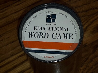 Beston Educational Word Game Taiwan Cylinder cup Timer Letter Dice | eBay