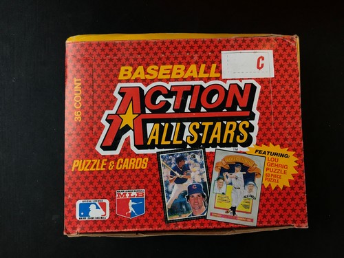 1985 Donruss Action All-Stars Big Cards Box, 36 unopened packs ...