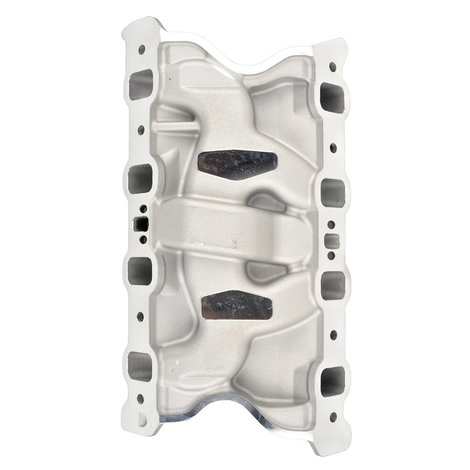 Satin Aluminum Intake Manifold 351-2V For 351 Cleveland Ford V8's with ...