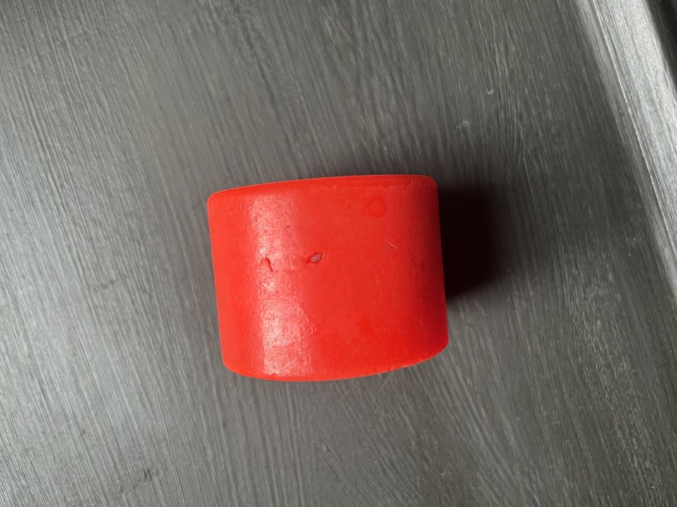 Vintage 1970's 1st Gen Red / Orange Kryptonics 60mm Skateboard Wheels ...