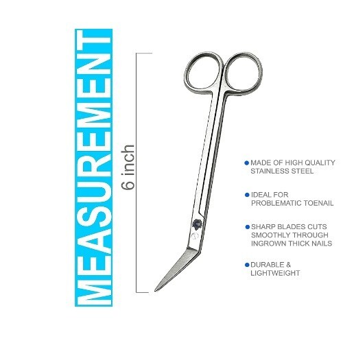 Long Handled Toenail Scissors Clippers - Podiatrist Manicure Pedicure ...