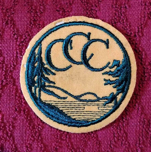 ORIGINAL 30's CIVILIAN CONSERVATION CORPS (CCC) PATCH ( slight cosmetic ...