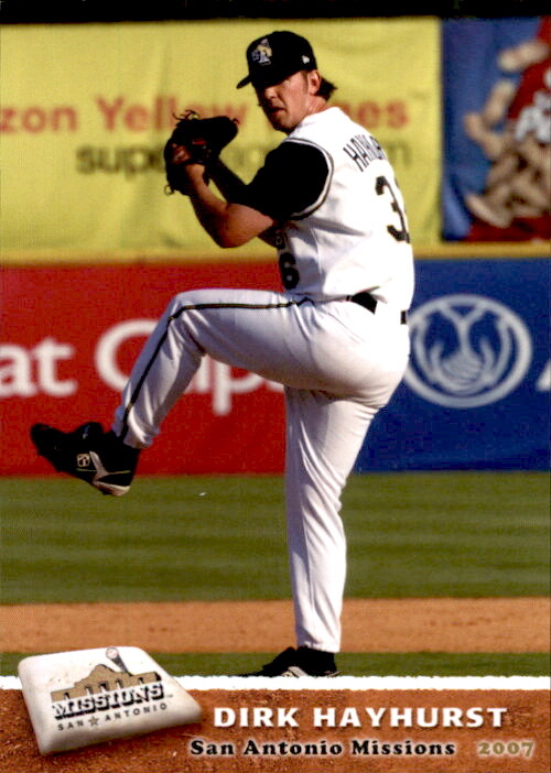 2007 San Antonio Missions Grandstand #4 Dirk Hayhurst Canton Ohio ...