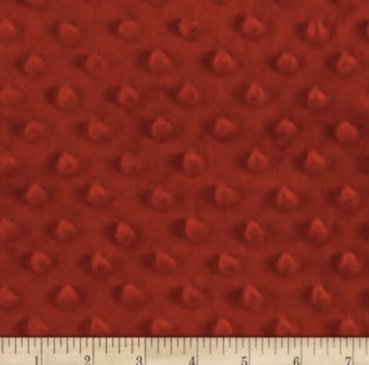 Scarlet Red Minky Dot | eBay
