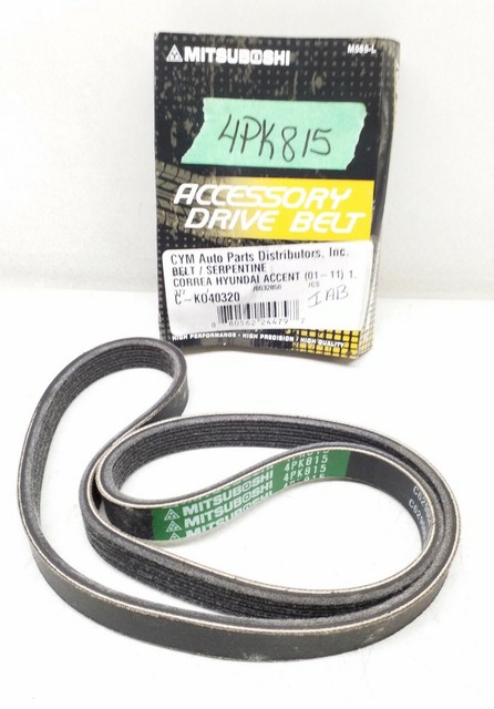 Accessory Drive Belt-Power Steering MITSUBOSHI 4PK815 for sale online ...