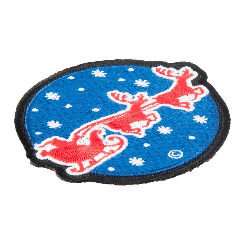 Santa Claus Sleigh And Reindeers Patch, Christmas Patches | eBay