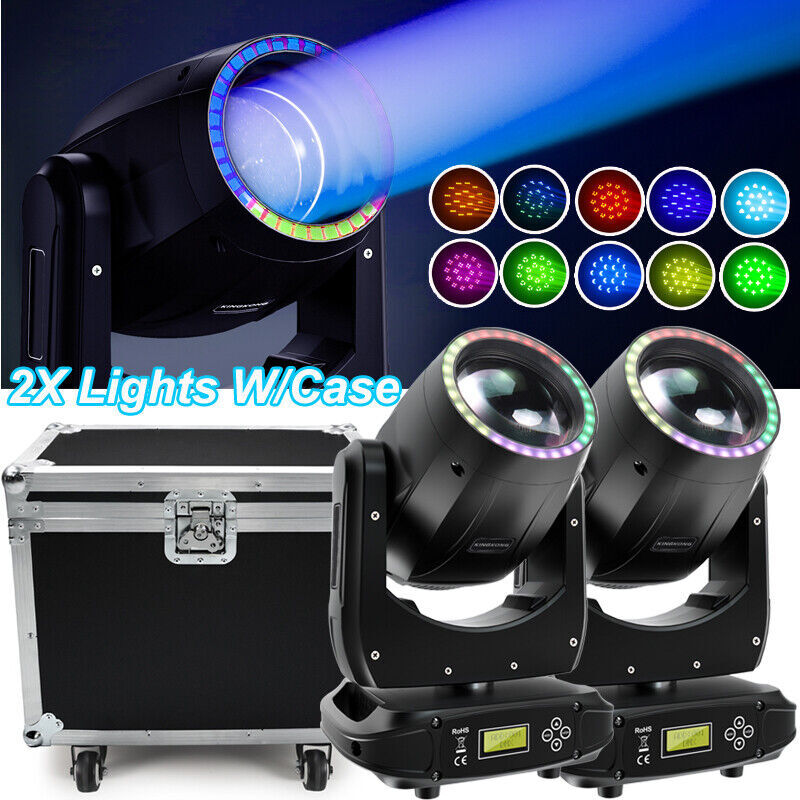 200W Moving Head LED Gobo Beam 8 Prism Stage Lights DMX Disco Show ...