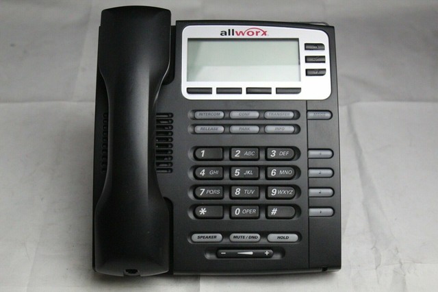 Allworx 9204 VoIP 4 Button Business Phone Handset Cord & Stand for sale ...