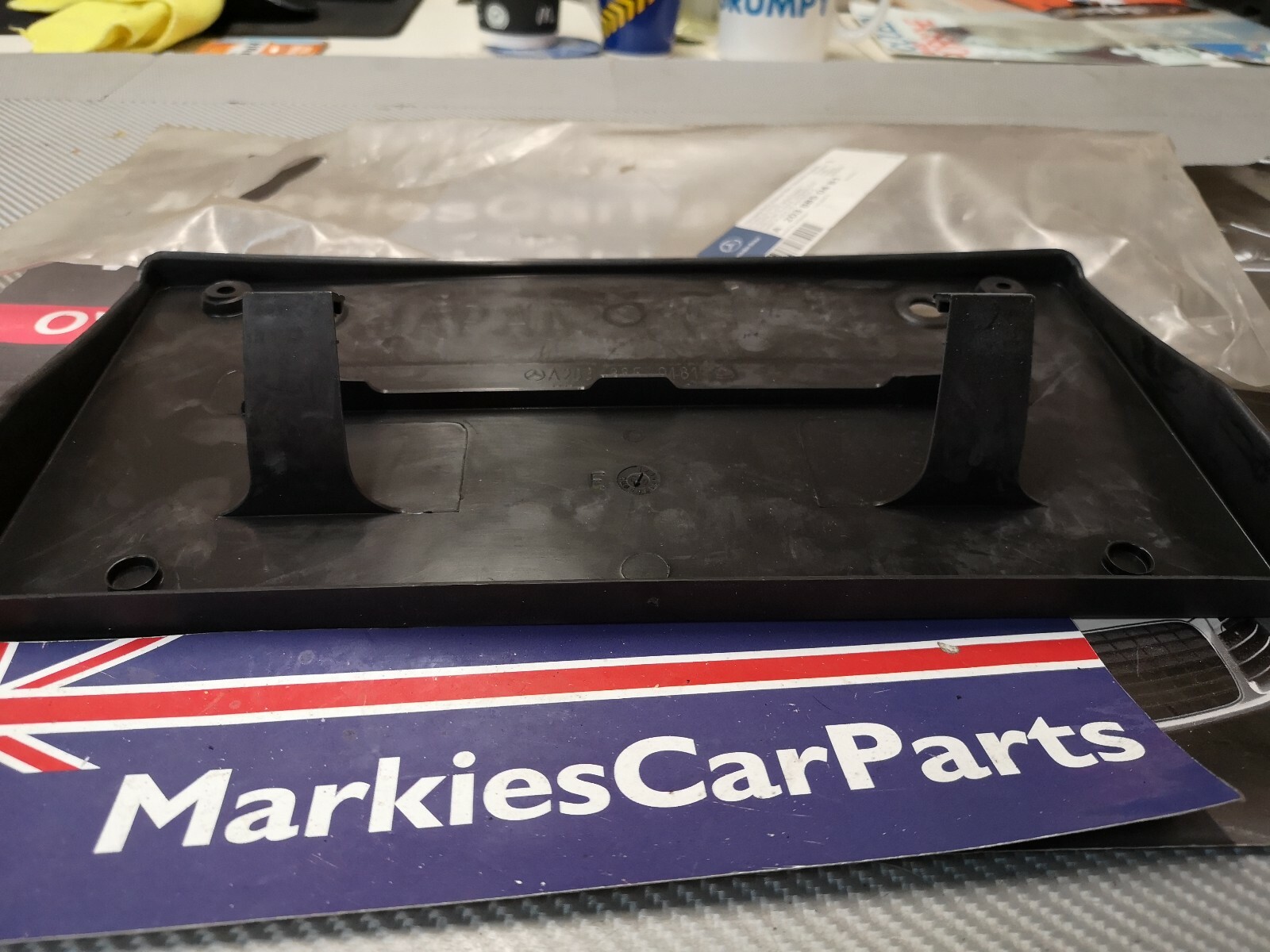 Mercedes W203 C Class Number Plate Holder Front 2038850481 New Genuine ...