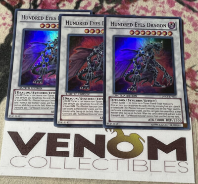 3x (M/NM) - Hundred Eyes Dragon - DPC5-EN003 - Super Rare Limited ...