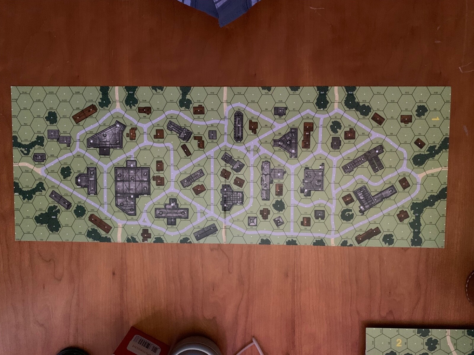 Avalon Hill Squad Leader Map Board No 1 ASL MMP Thin mapboard Version ...