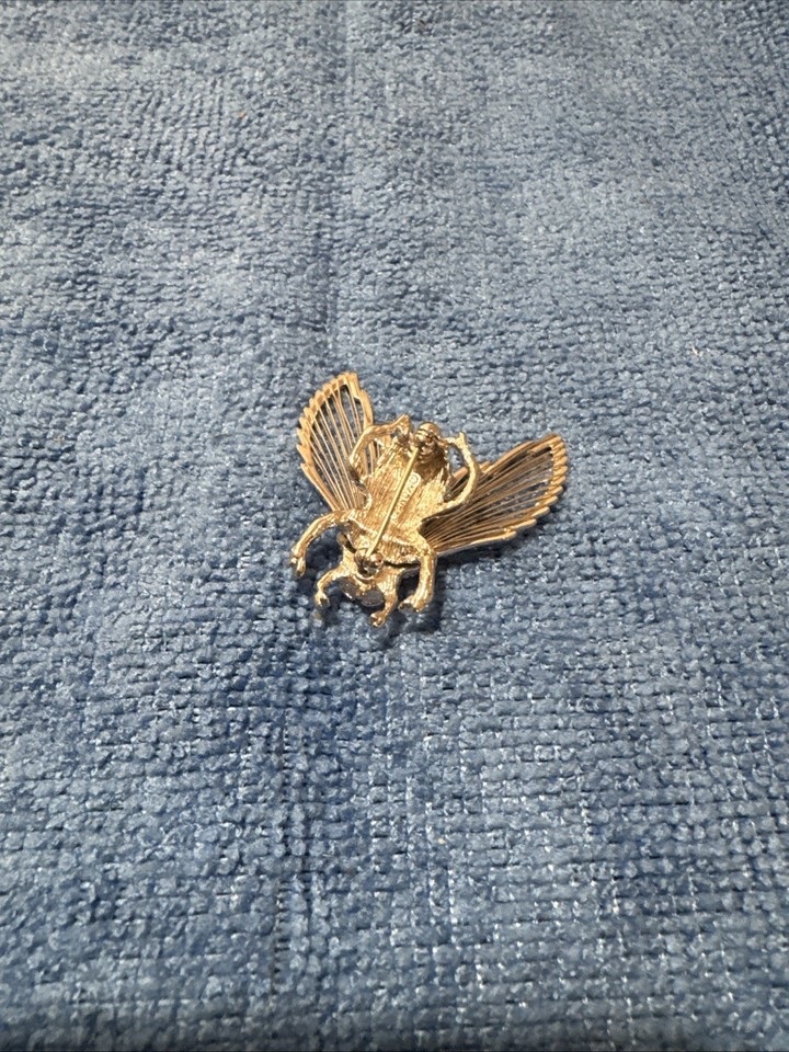 Vintage Signed Monet Filigree Bee Fly Bumblebee Brooch Pin Silver | eBay