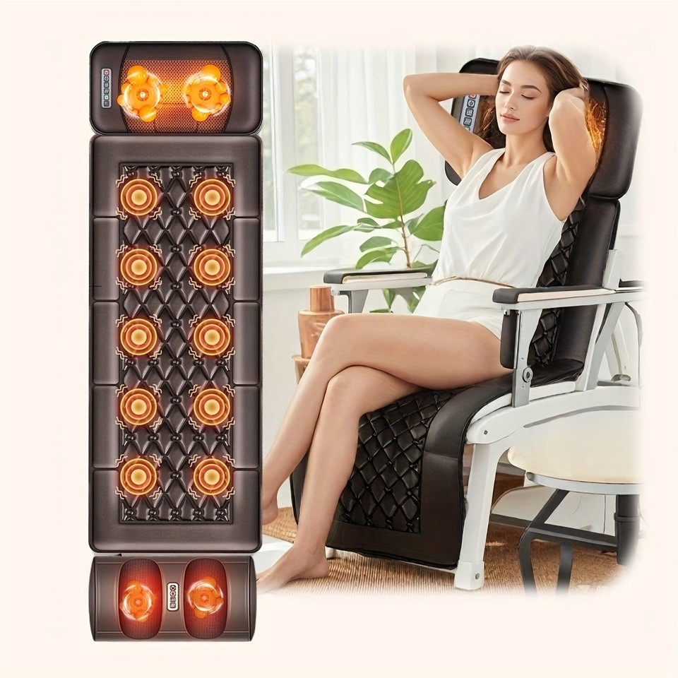 Full Body Massage Pad with Heat – Neck, Back, Waist, Legs & Foot ...