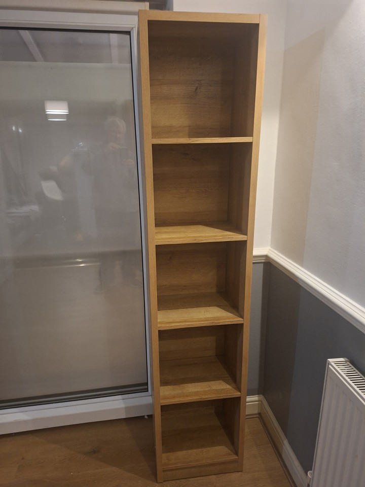 Metro Tall Bookcase In Oak | eBay UK