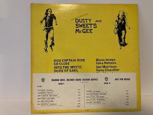 DUSTY AND SWEETS McGEE - WHITE LBL PROMO LP + TIMING STRIP - VARIOUS ...