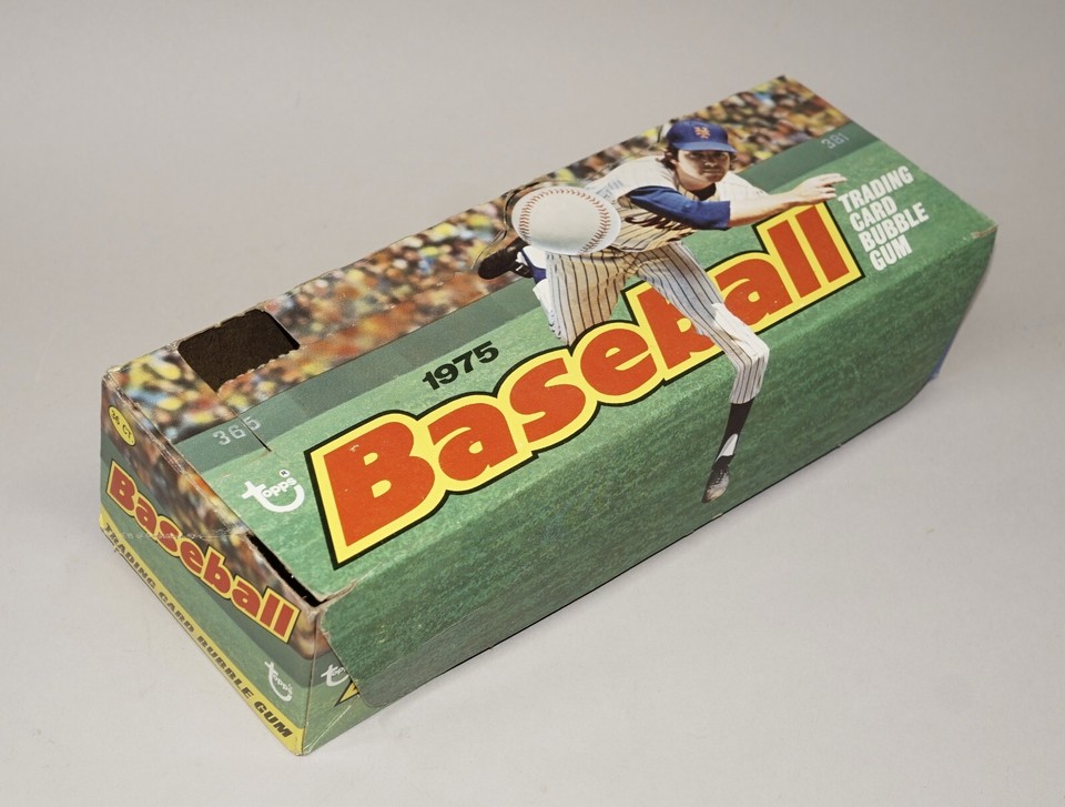 ORIGINAL 1975 TOPPS BASEBALL CARDS EMPTY WAX PACK STORE DISPLAY BOX | eBay