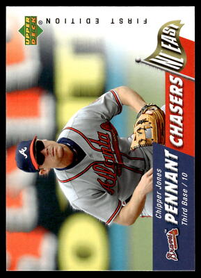 2007 Upper Deck First Edition #PC-CJ Chipper Jones Pennant Chasers Card ...
