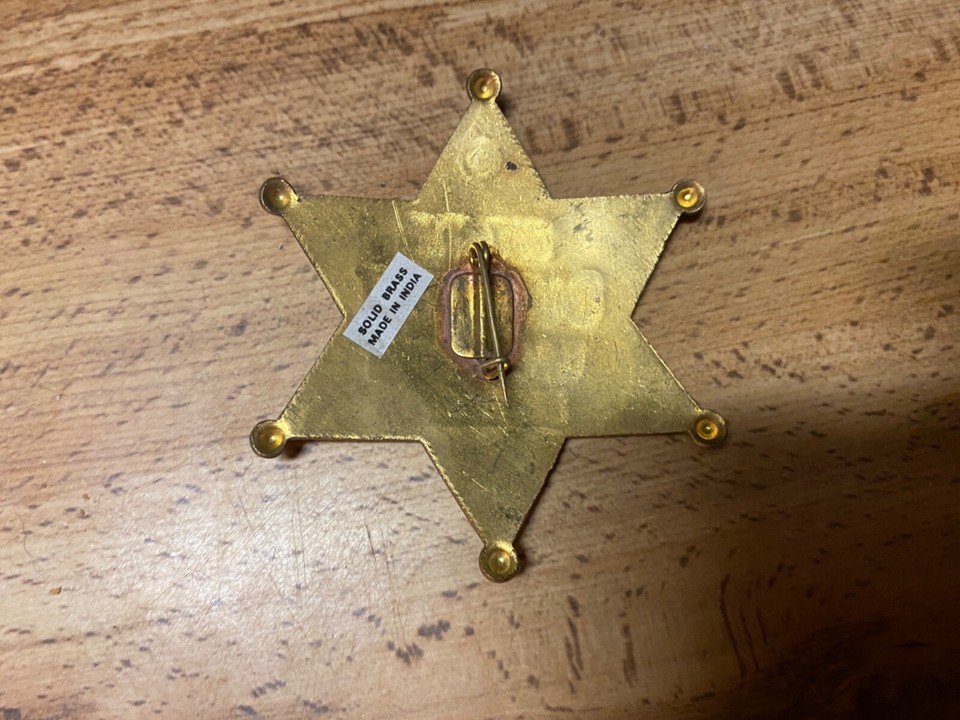 Vintage Novelty Solid Brass Star Pin 3 1/4" | eBay