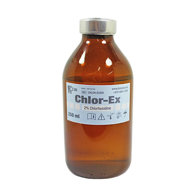 Dental Chlor eX 250ml 2% Chlorhexidine Antiseptic Cleansing Agent Bottle | eBay