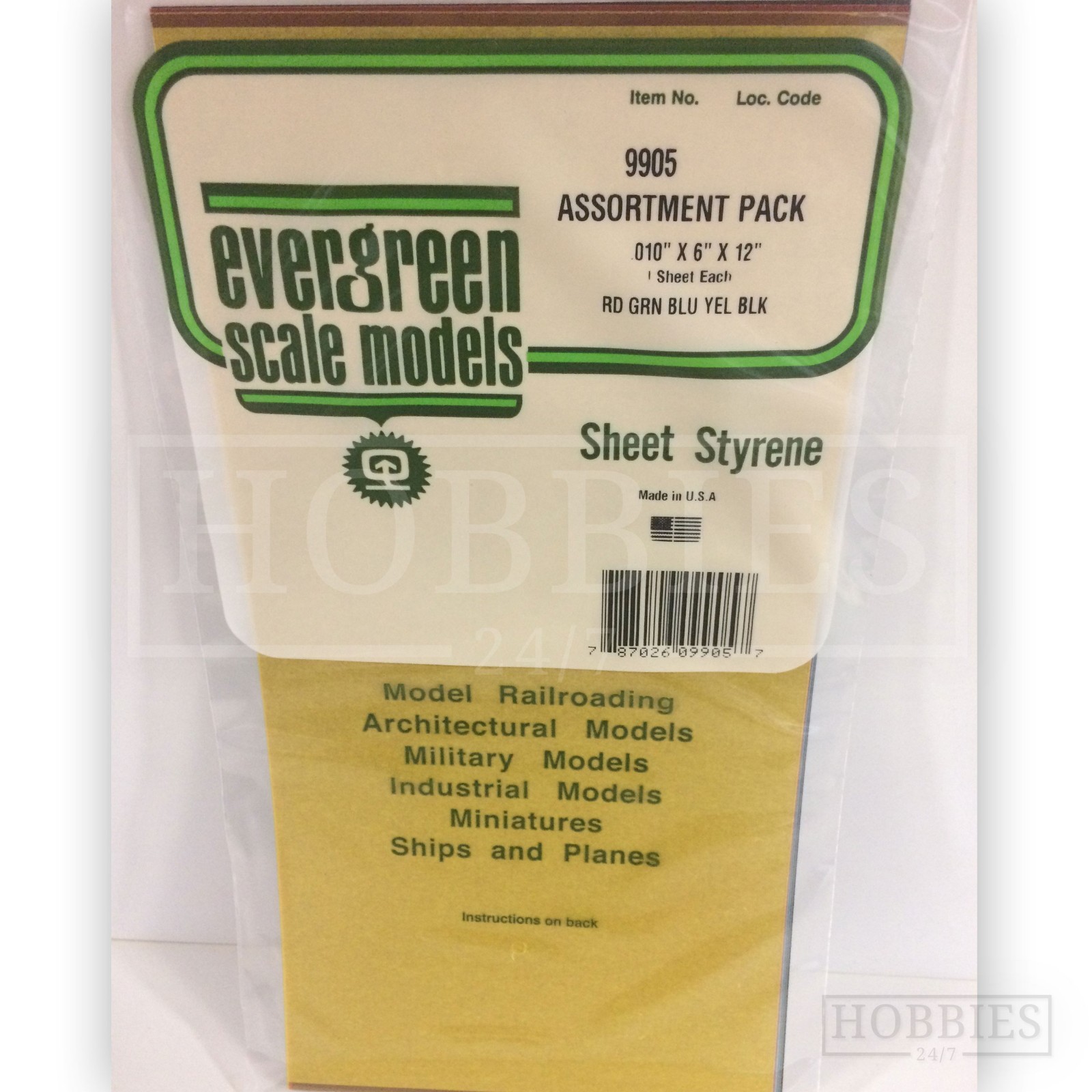 Evergreen Polystyrene Sheet Styrene Model Scratch Building Plastic ...