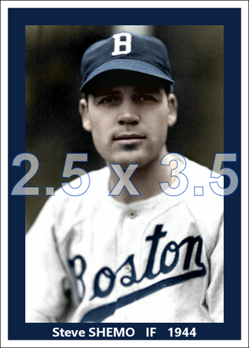 Steve Shemo - 1944 Boston Braves - choose a size - colorized print | eBay