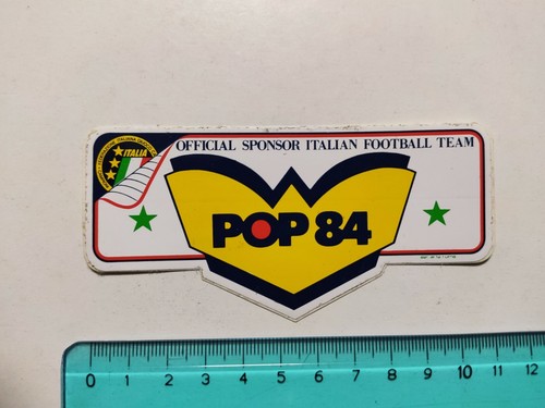 Adhesive POP84 Jeans Italian Football Sticker Autocollant Aufkleber 80s ...