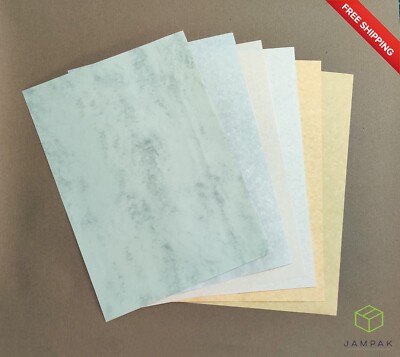 A4 COLOURED Parchment and MARBLE Paper 90gsm 220gsm, Certificates Arts ...