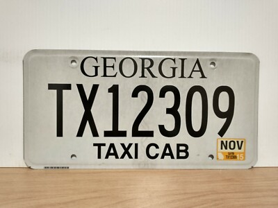 2015 Georgia TAXI CAB License Plate Tag Original | eBay