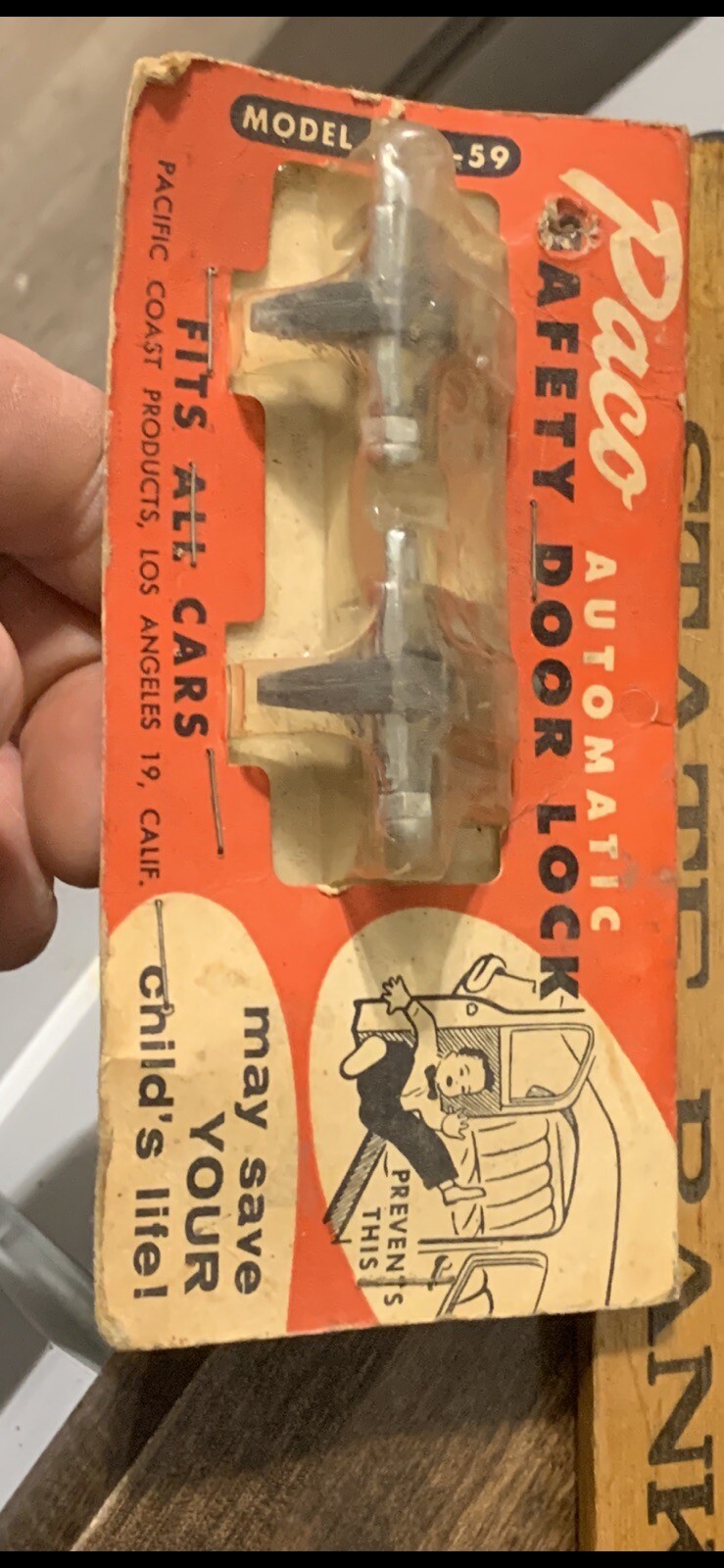 NOS PACO SAFETY DOOR LOCK LOS ANGELES CALIFORNIA PACIFIC COAST ...