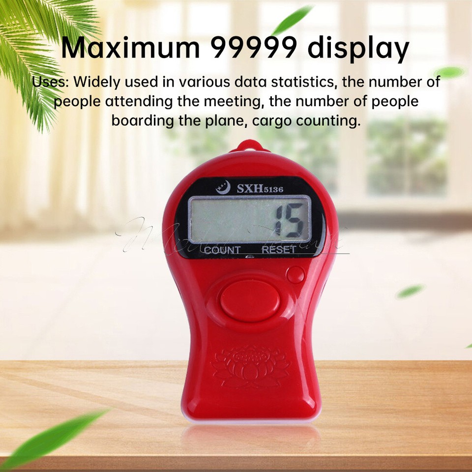 Electronic Tally Counter 5-digit 0-99999 Mini Manual Keychain ...