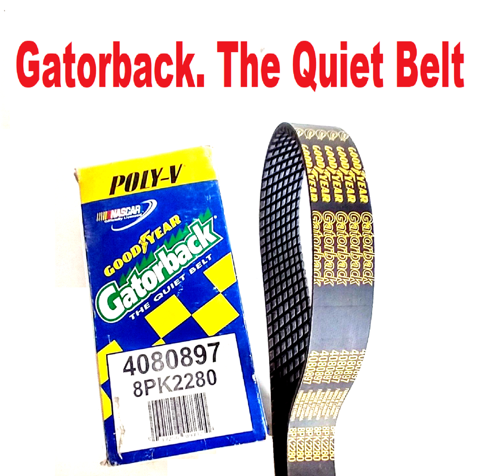 Serpentine Poly-V Belt The Quiet Belt GOODYEAR GATORBACK 4080897 | eBay