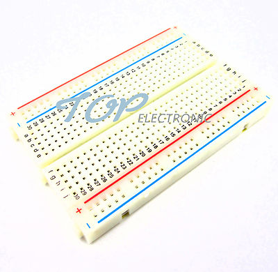 10PCS Mini Universal Solderless Breadboard 400 Contacts Tie-points ...