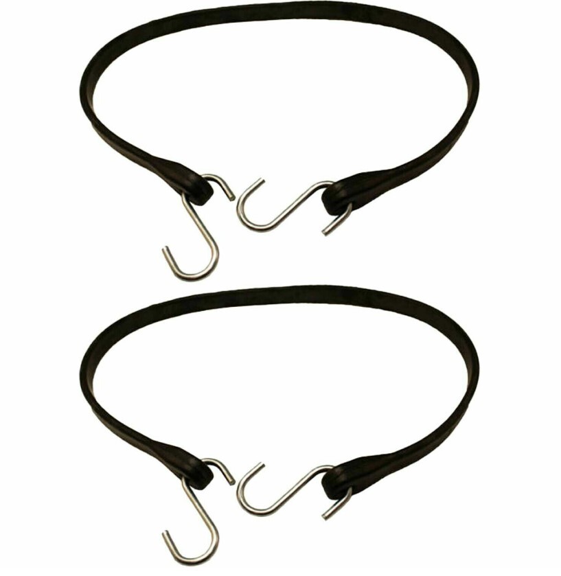 15" Tarp Strap EPDM Rubber trap straps 2 Hooks 9524600 42899952466| eBay