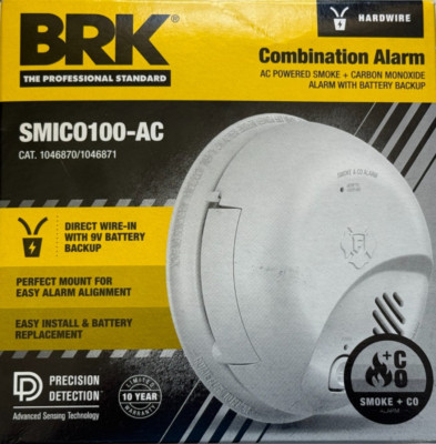 First Alert SMICO100-AC Combination Carbon Monoxide & Smoke Alarm AC | eBay