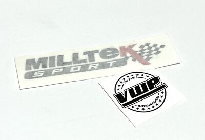 Official Milltek Sport Exhaust Decal Sticker Emblem Logo 1x small 100mm ...