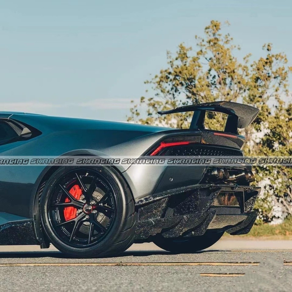 Real Carbon Fiber GT Rear Trunk Spoiler Lip Wing For Lamborghini ...