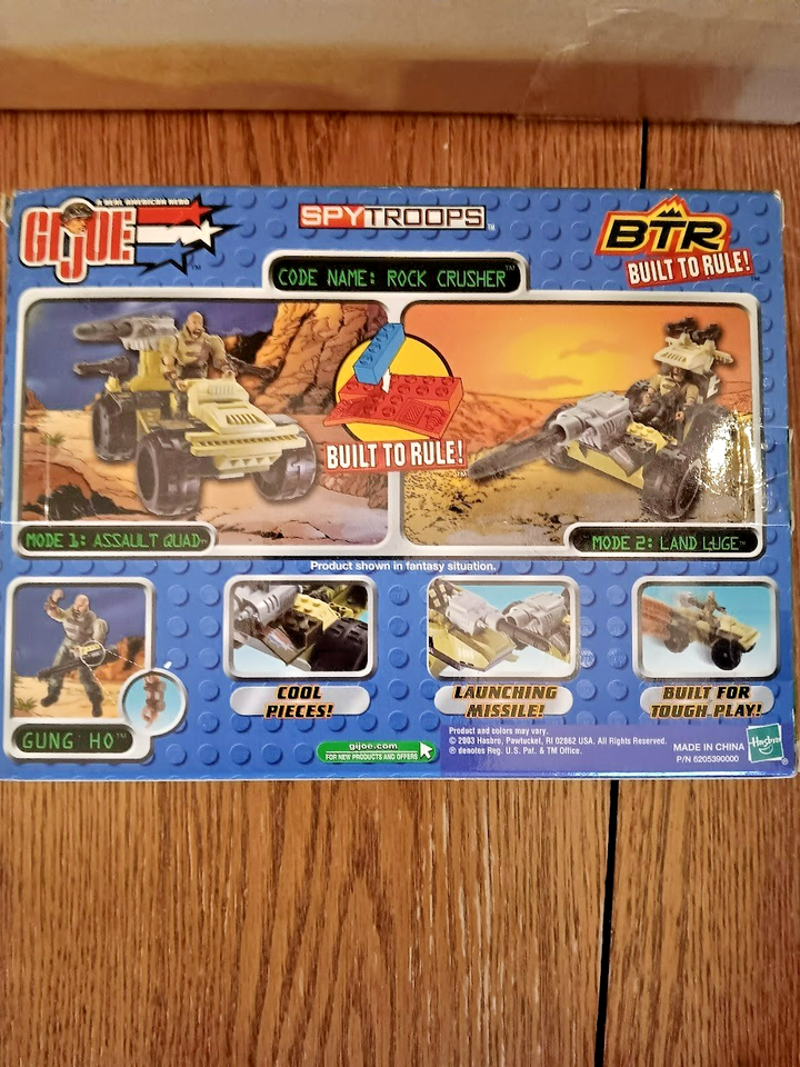 G.I. Joe Rock Crusher Vehicle with Gung Ho figure NEW Built to Rule (26 ...