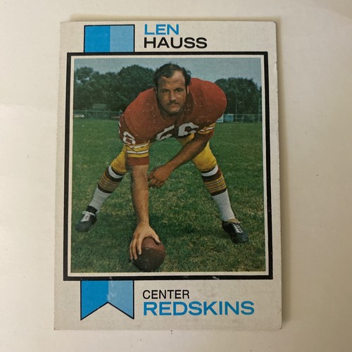 1973 Topps Football Len Hauss Washington Redskins Card #130 | eBay