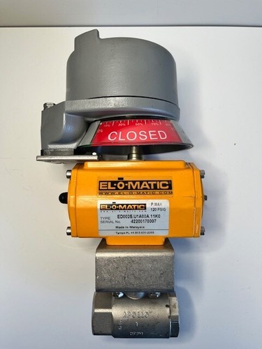 Appolo 1" Ball Control Valve EL-O-MATIC Stonel Valve Point Position ...