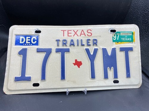 Vintage Texas Trailer License Plate 1990's | eBay