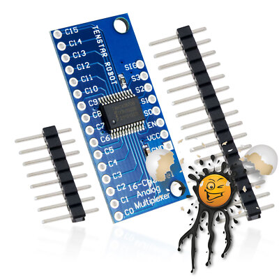 74HC4067 16 Kanal Channel Multiplexer Modul analog +Pins MCU ...