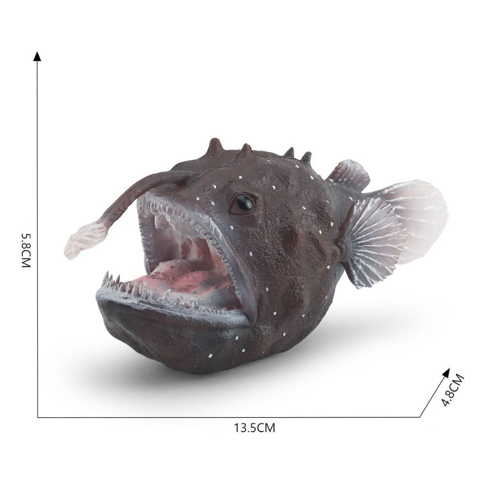 PVC Mini Angler Fish Figure Simulation Ocean Animal Model Kids Gifts | eBay