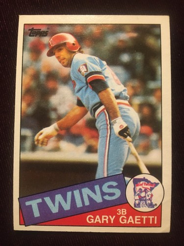 1985 Topps #304 Twins Gary Gaetti Baseball Card | eBay