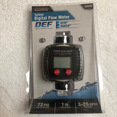 Traveller Turbine Digital Flow Meter DEF Disel Exhaust Fluid 1289390 ...