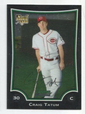 2009 Bowman Draft Picks & Prospects Chrome Rookie Craig Tatum ...