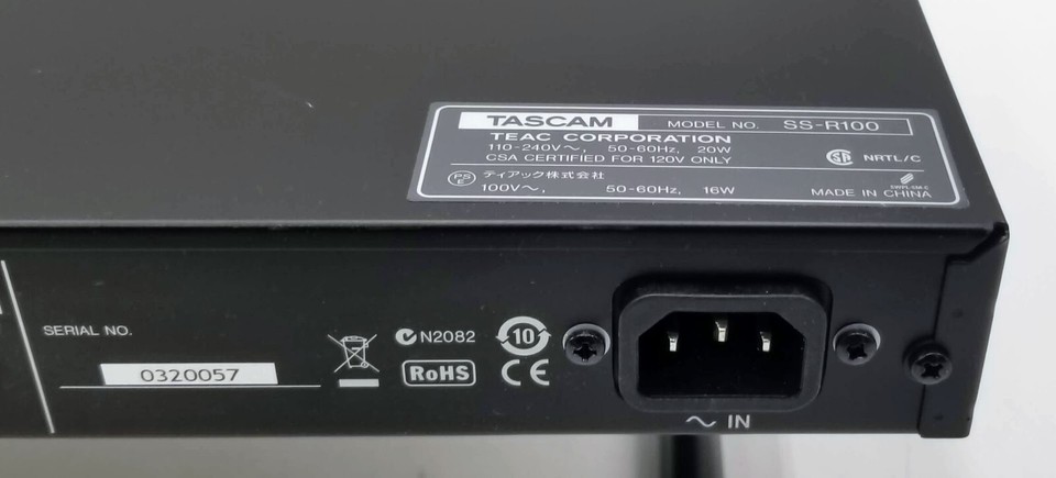 Tascam SS-R100 Digital MTR Solid State Audio Recorder | eBay