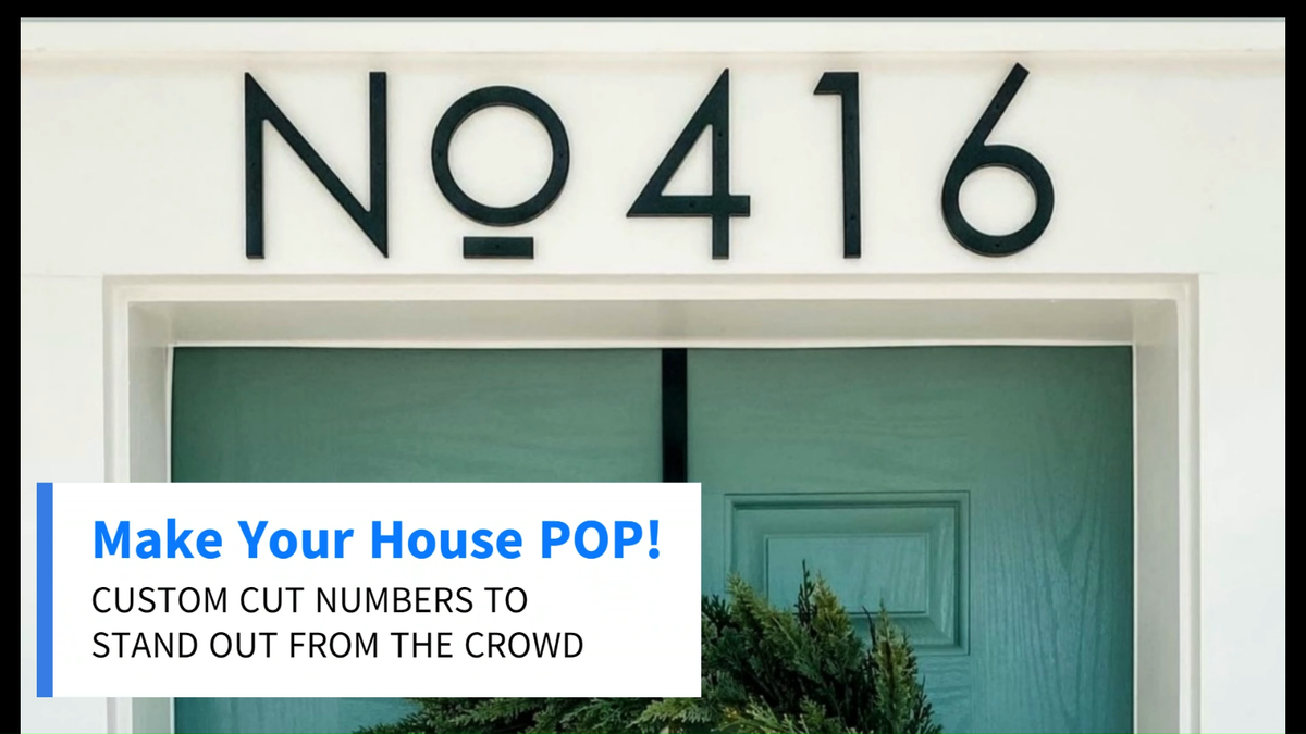Go Home Numbers Plaque Modern 8 Inch House Address Numbers & Letters ...