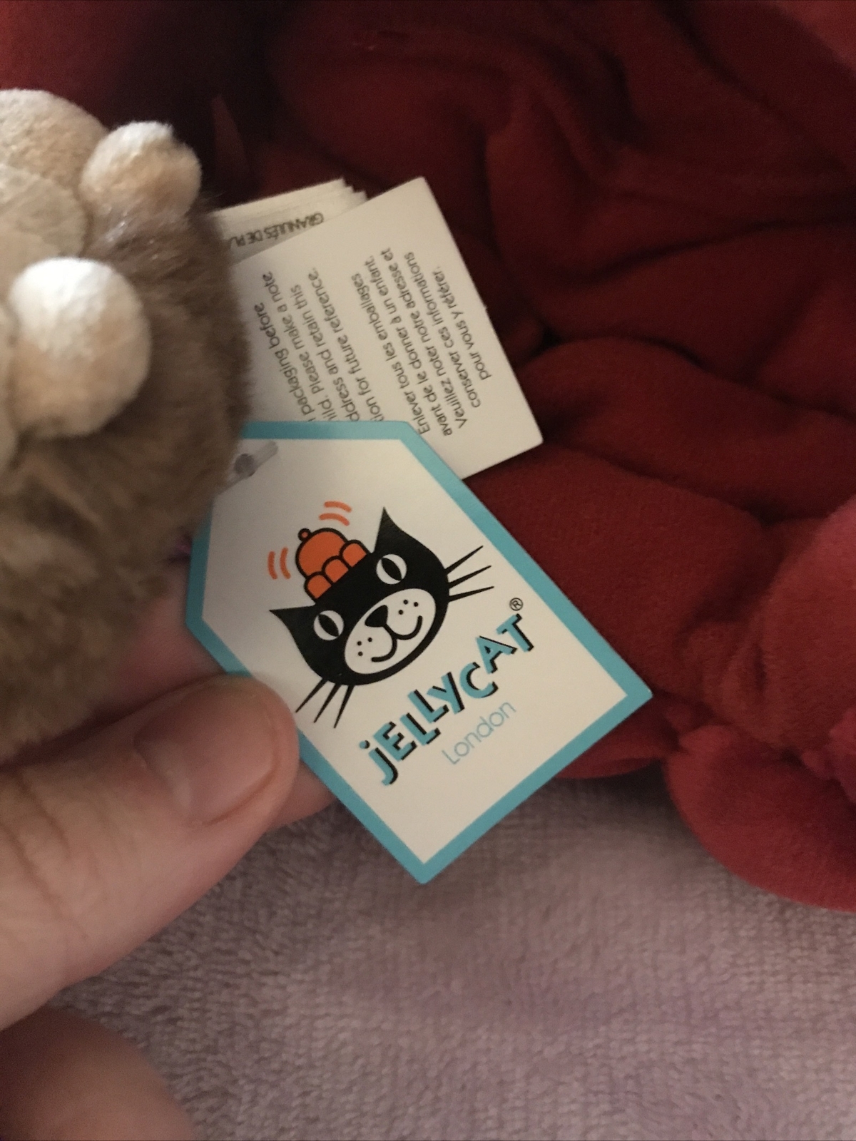 Jellycat Brambling Hedgehog In Raspberry Plush Lovey Woodland Fruit for ...