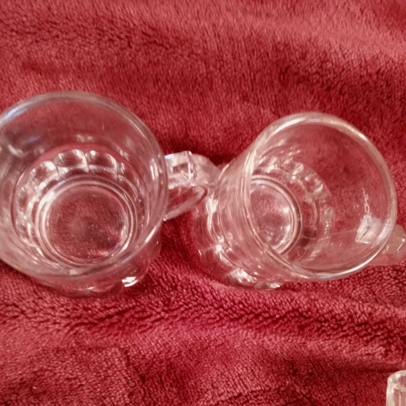 Set of 7 Vintage Glass Small Clear Mini Mug Beer Stein Shot Glasses | eBay