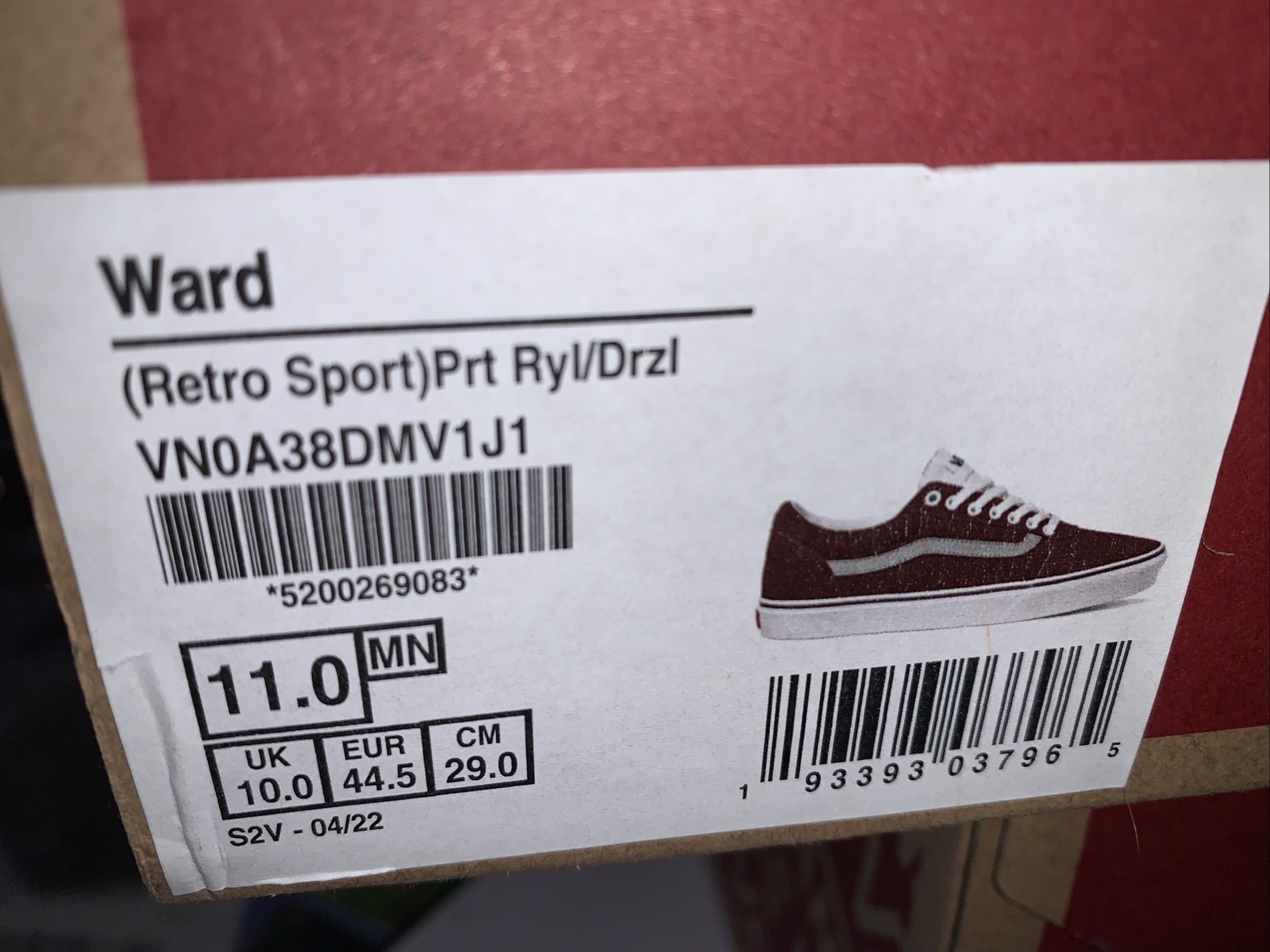 Empty Vans Shoe Box UK 11 + Tissue | eBay